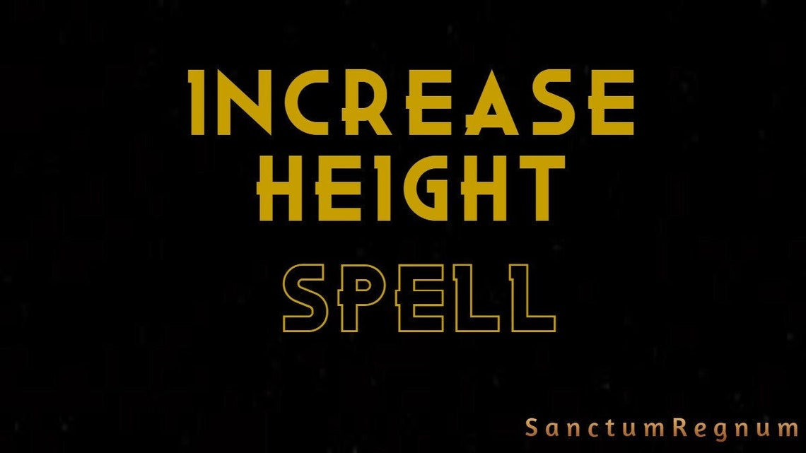 Height Increase Spell for Men Make Yourself Taller Grow - Etsy Canada