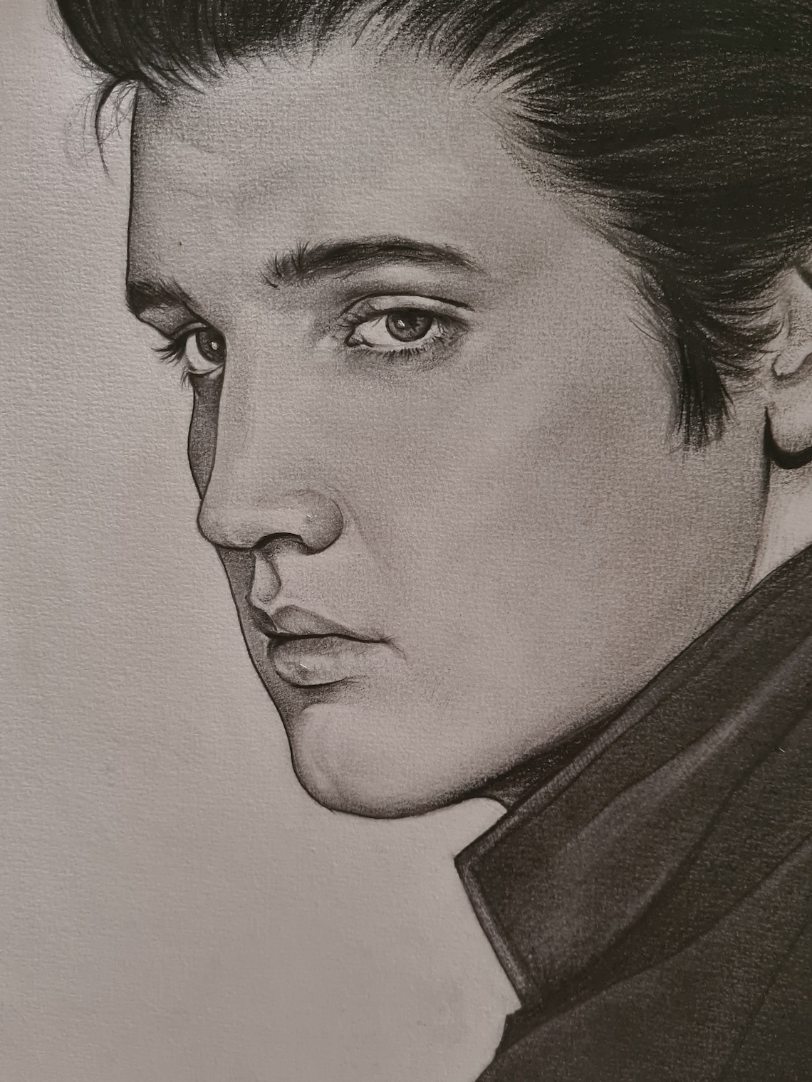 Elvis Presley Portrait Drawing / Elvis Presley Portrait Dessin - Etsy