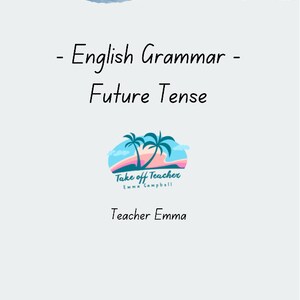 English Grammar Future Tense Cheat Sheet PDF Printable - Etsy