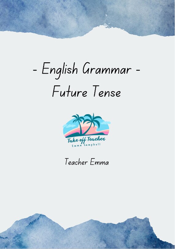 English Grammar Future Tense Cheat Sheet PDF Printable - Etsy