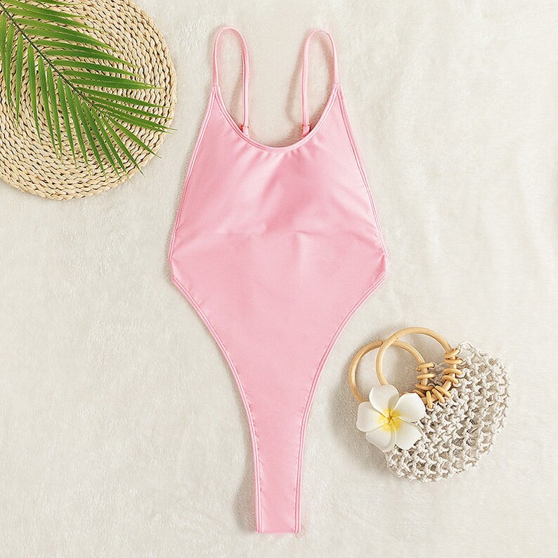 Sexy Black Swimsuit Pink Micro Bikini String Bikini Dubio Etsy