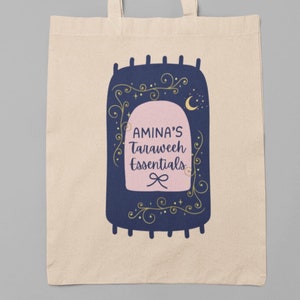 Personalized Ramadan Tote Bag Ramadan Gift Taraweeh Tote Masjid Tote ...