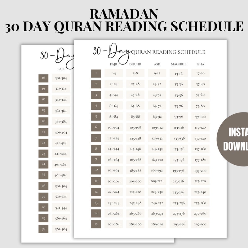 Ramadan Tracker - Etsy