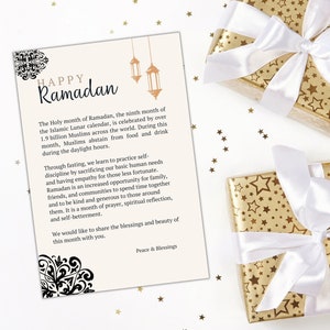 Happy Ramadan Printable Card, Ramadan Printable Card for Neighbors ...