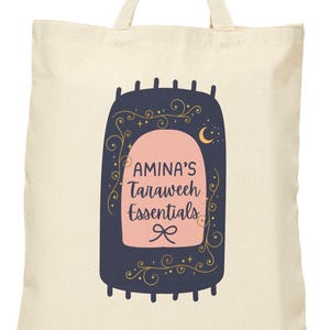 Personalized Ramadan Tote Bag Ramadan Gift Taraweeh Tote Masjid Tote ...