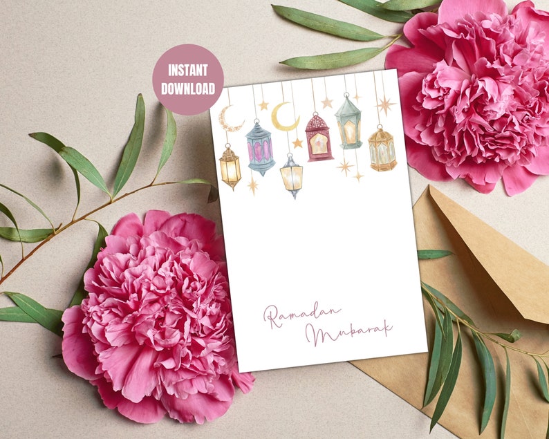 Printable 4" X 6" Ramadan Greeting Card, Ramadan Card, Digital Ramadan ...