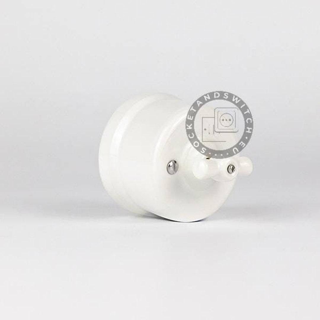 Wall Mounted Rotary Light Switch, Surface Mounted Retro Switch, Rotary ...