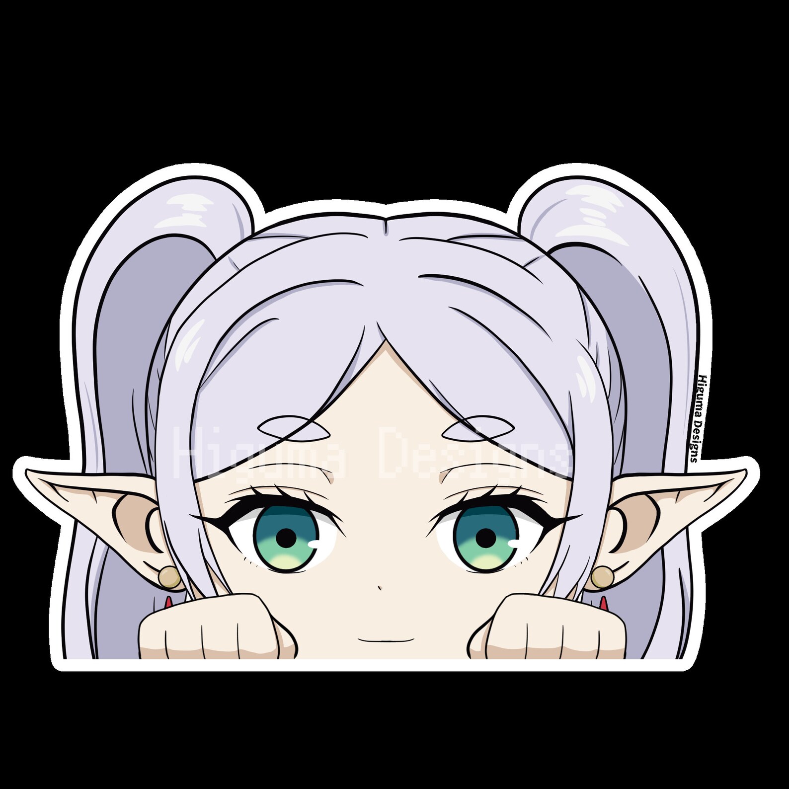 Long Living Elf Frieren Vinyl Peeker - Etsy