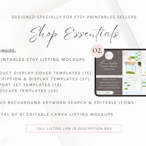 Etsy Printable Shop Bundle Digital Templates for Printables Etsy ...