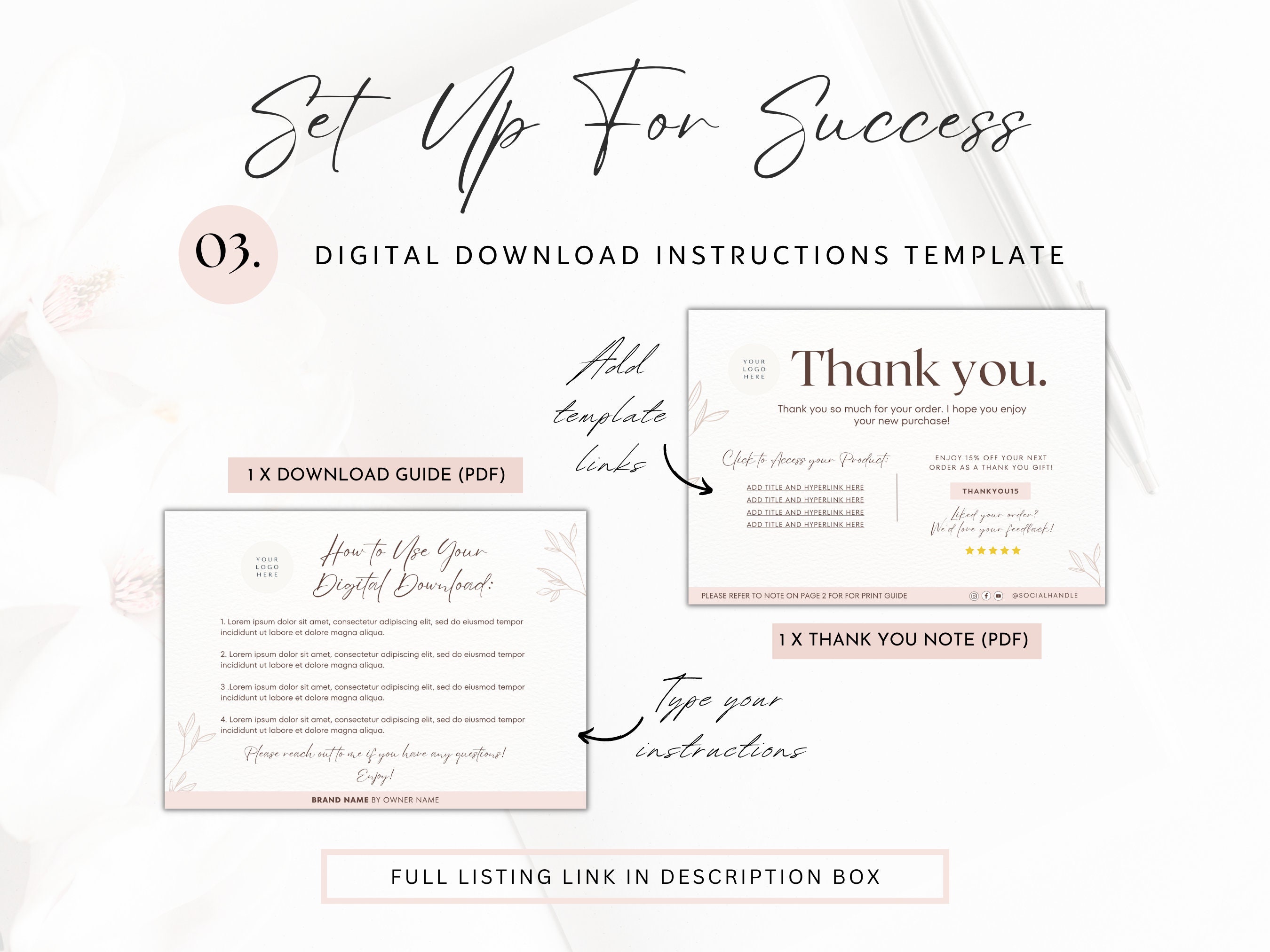 Etsy Printable Shop Bundle Digital Templates for Printables Etsy ...