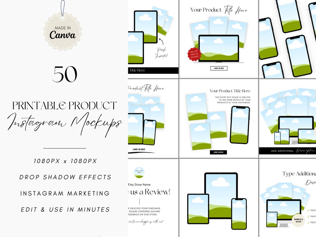 Printable Product Social Media Templates | Planner, Printables, A4 ...