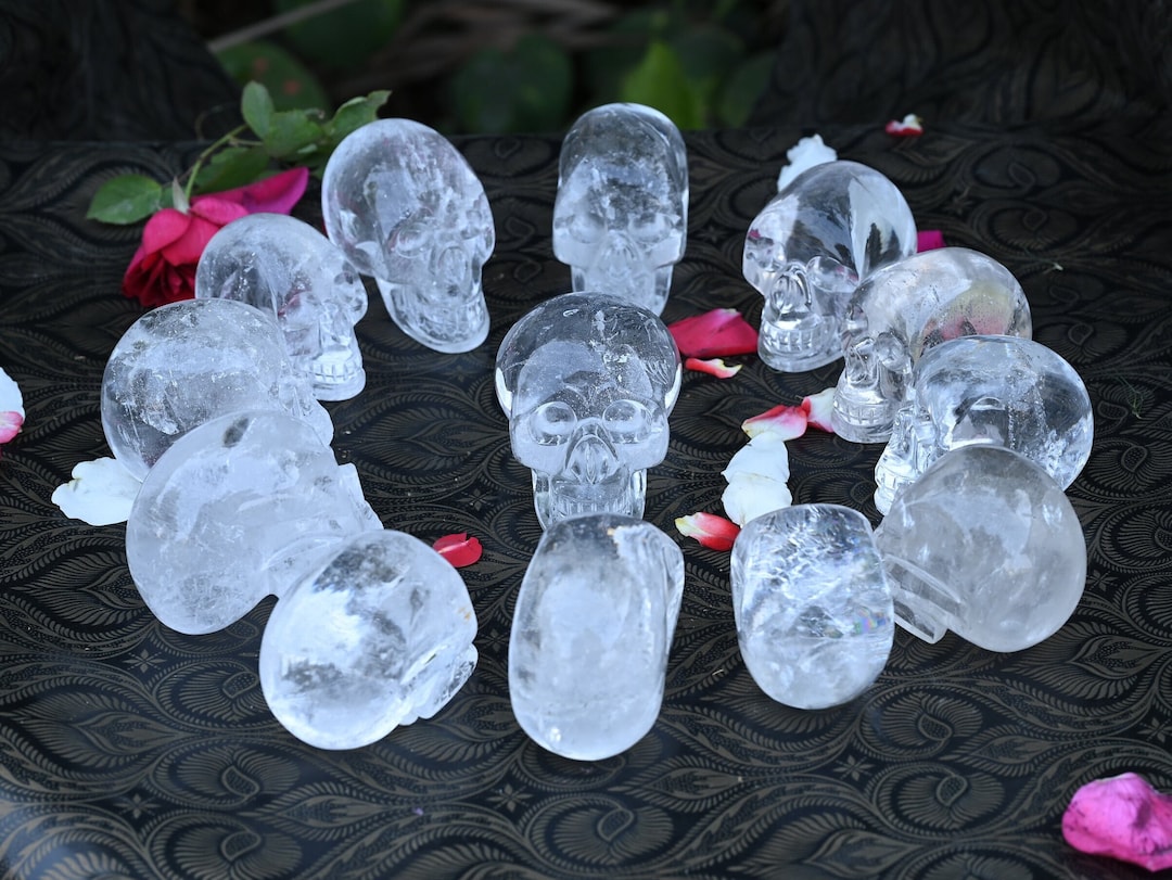 13 Crystal Skulls, Natural Crystal Skull, Crystal Skull Carved, Crystal ...