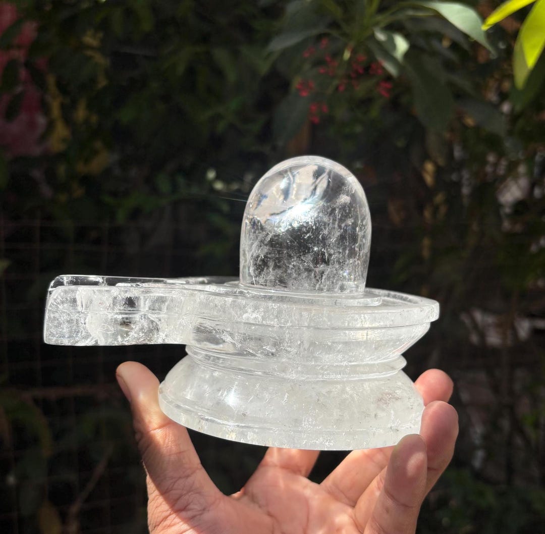 Sphatik Shiva Lingam Stone | Natural Genuine Himalayan Clear Quartz ...