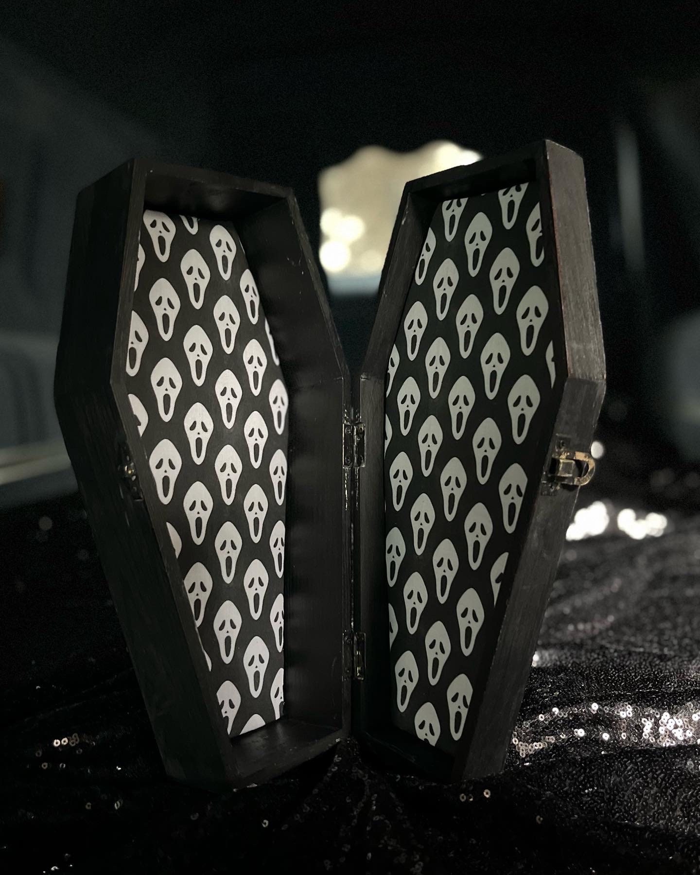 Black Ghostface Coffin Box - Etsy UK