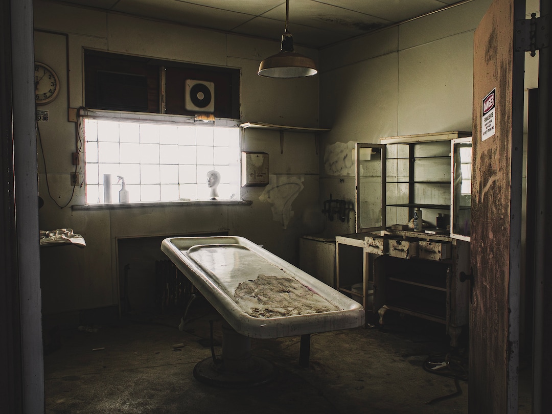 Abandoned Funeral Home/embalming Room Canvas Print - Etsy
