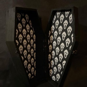 Black Ghostface Coffin Box - Etsy
