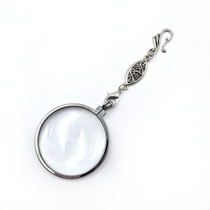 5x Magnifying Glass With Removable Chatelaine Chain + Bonus Necklace ...