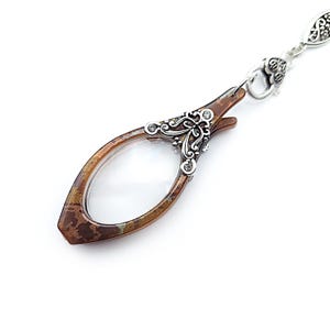 Folding Horn Rim Reading Glasses W/ Silver Filigree Accents ...