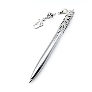 Silver Filigree Embellished Mini Ballpoint Pen With Removable Vintage ...