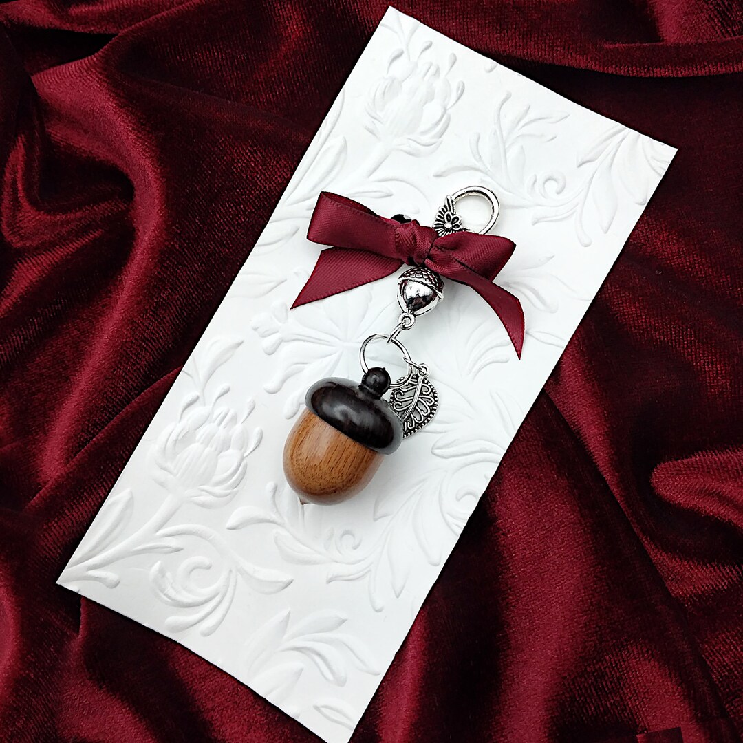 Acorn Thread Case Locket W/ Mini Bobbin Spool for Chatelaine or ...