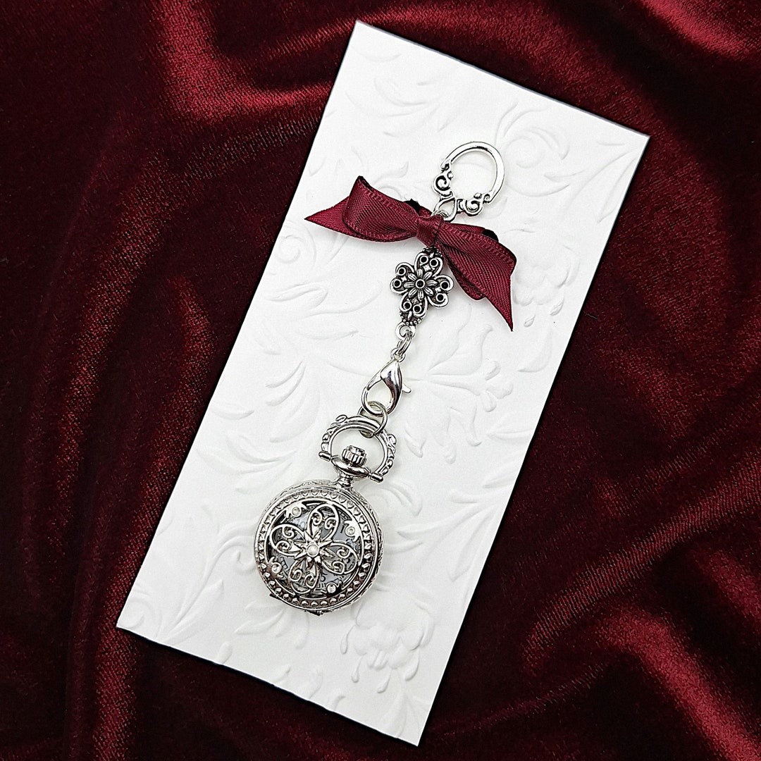 Mini Chatelaine Pocket Watch With Removable Chatelaine Chain & Bonus ...