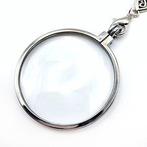 5x Magnifying Glass With Removable Chatelaine Chain + Bonus Necklace ...