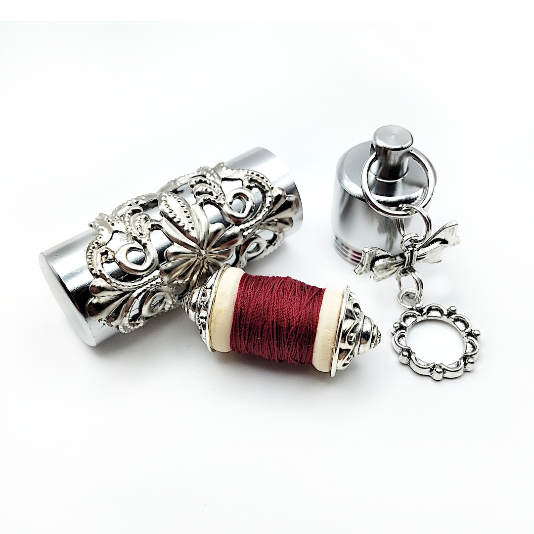 Chatelaine Bobbin Etui Case Thread Holder W/ Filigree Accents ...