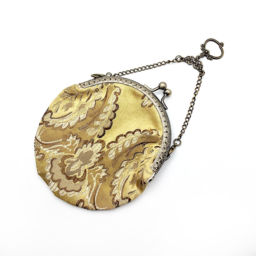 Mini Gold Colored Damask Chatelaine Purse W/ Removable Bronze - Etsy