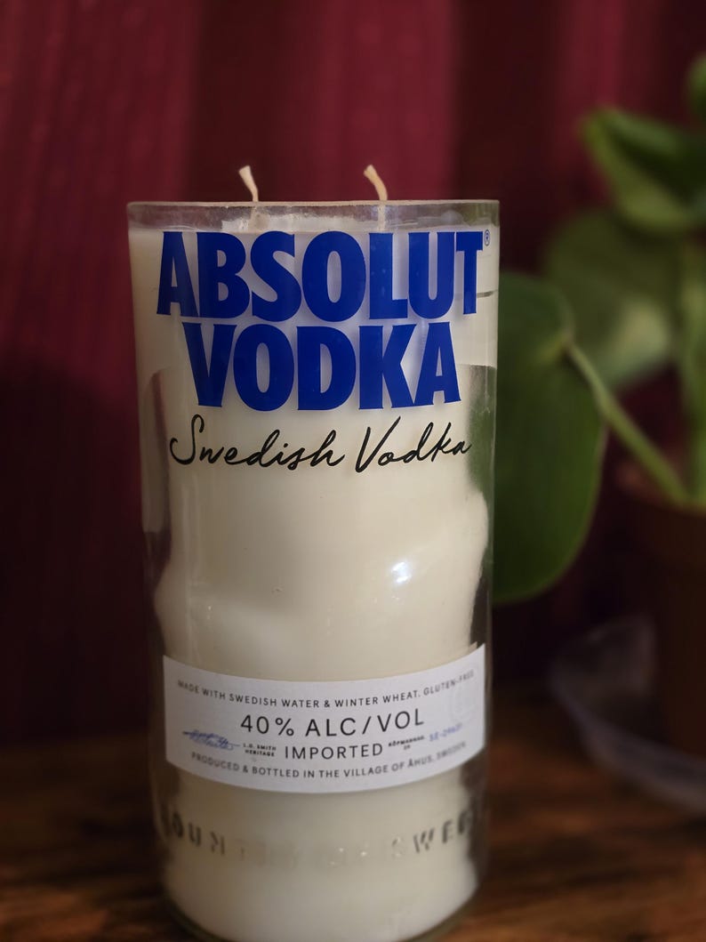Absolut Vodka Decorative Sandalwood & Sweet Tobacco Scented Candle - Etsy