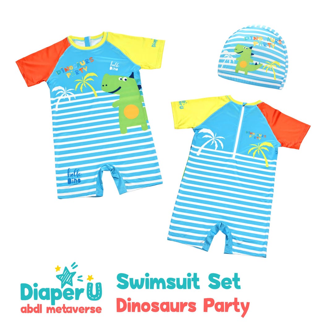 ABDL Swimsuit Set - Dinosaurs Party (limited Edition) - Etsy UK