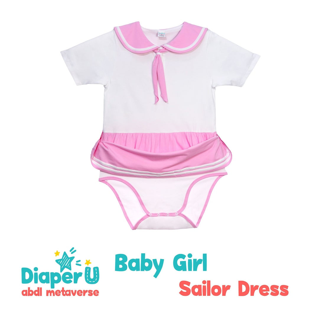 Adult Baby ABDL Baby Girl Sailor Dress Onesie - Etsy