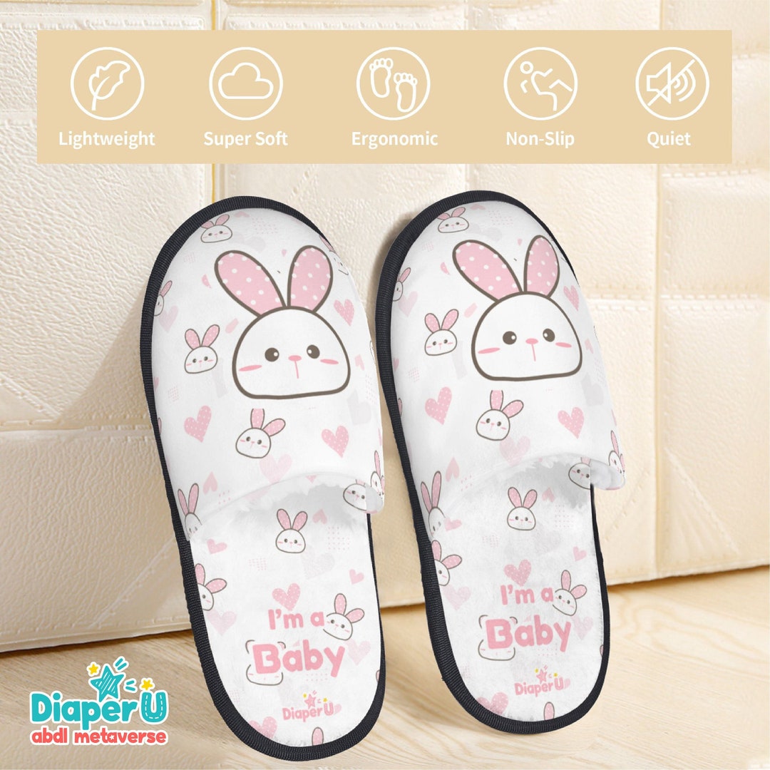 ABDL Slippers - Little Bunny - Etsy