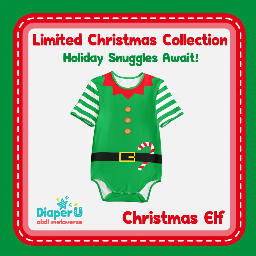 Christmas ABDL Onesie - Christmas Elf - Limited Edition - Etsy