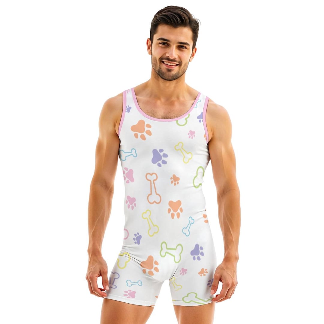 ABDL Playtime Snug-suit - Puppy Play (pink) - Etsy