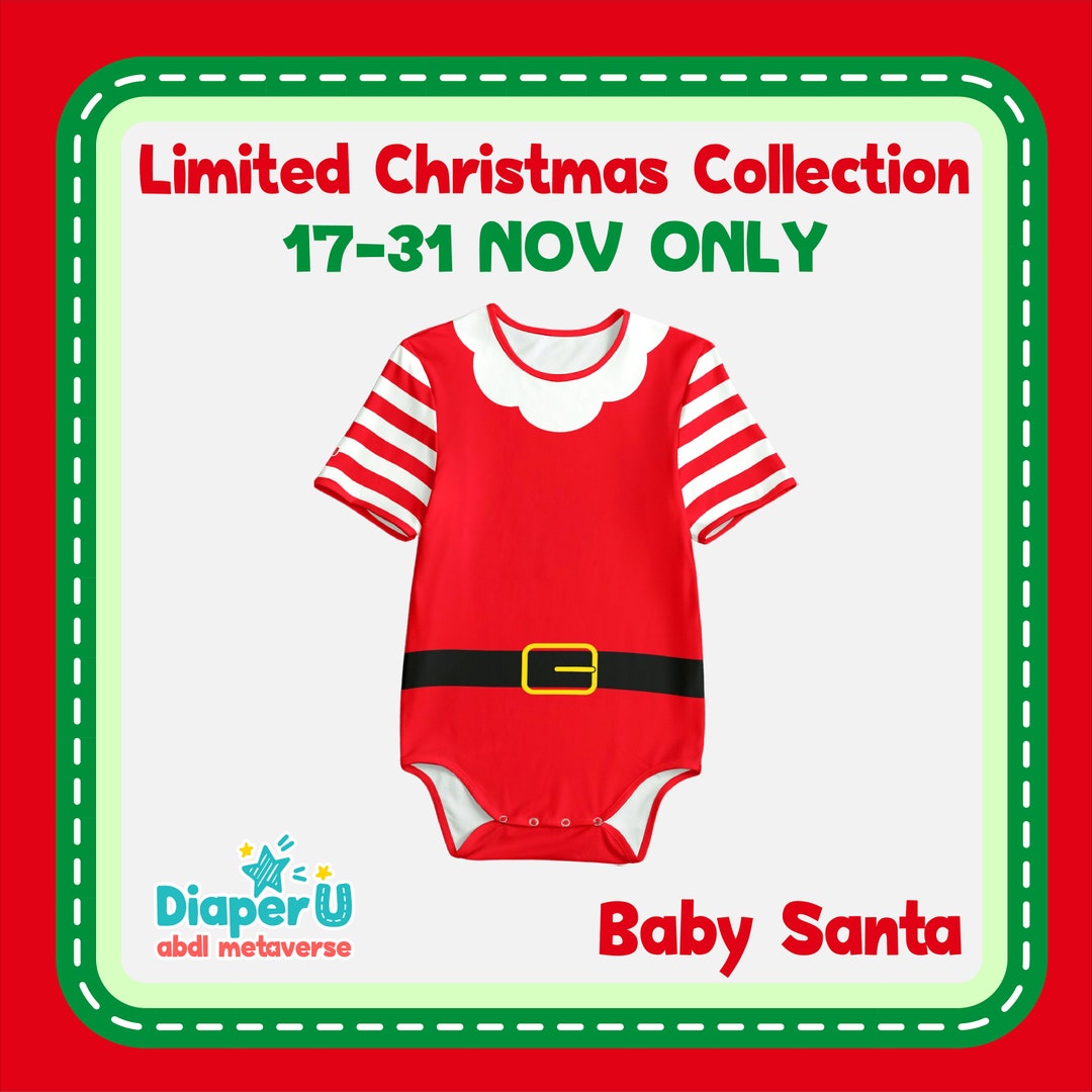 Christmas ABDL Onesie Baby Santa Limited Edition: 17-31 - Etsy