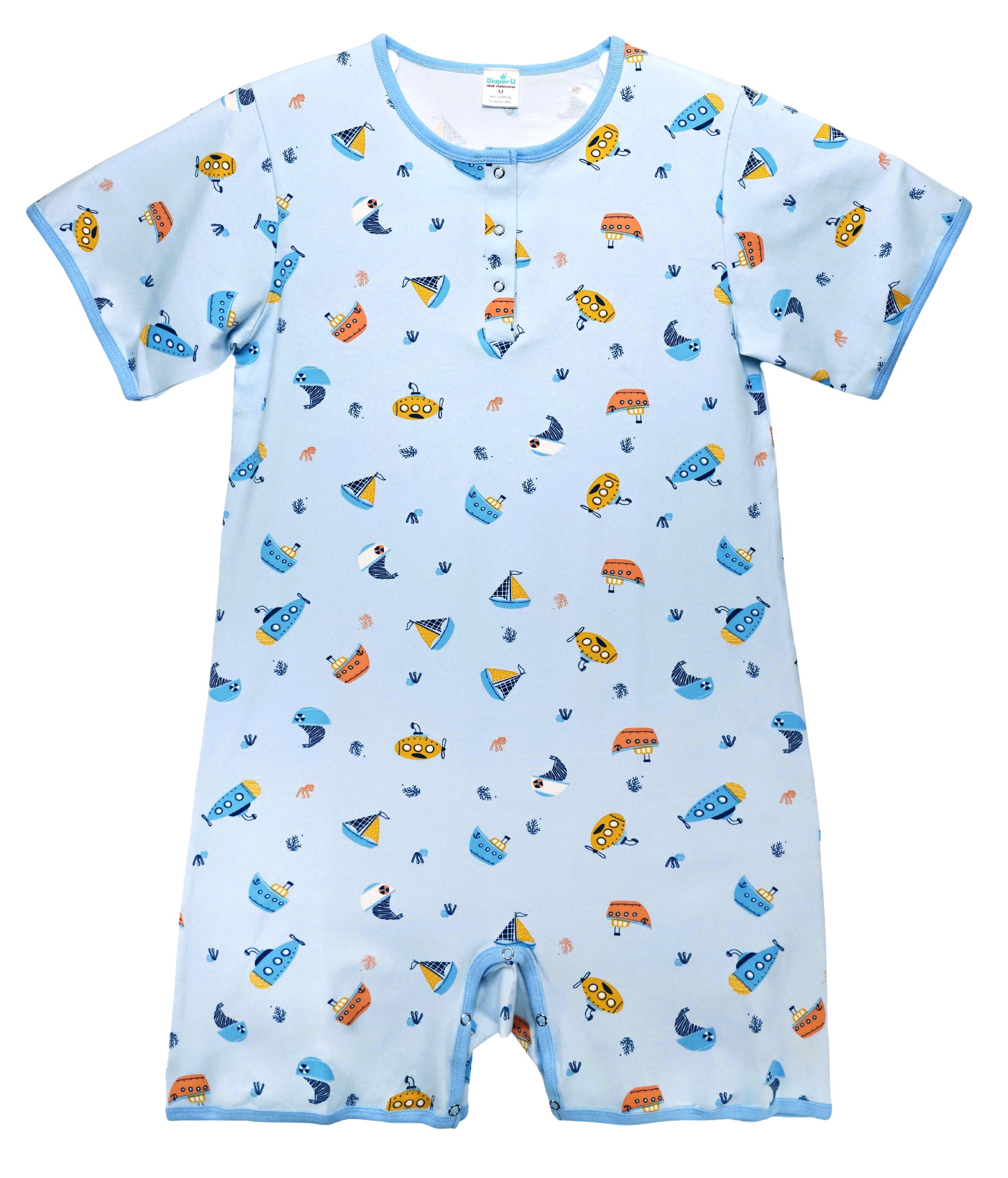 Adult Baby ABDL Romper - Little Ships - Etsy
