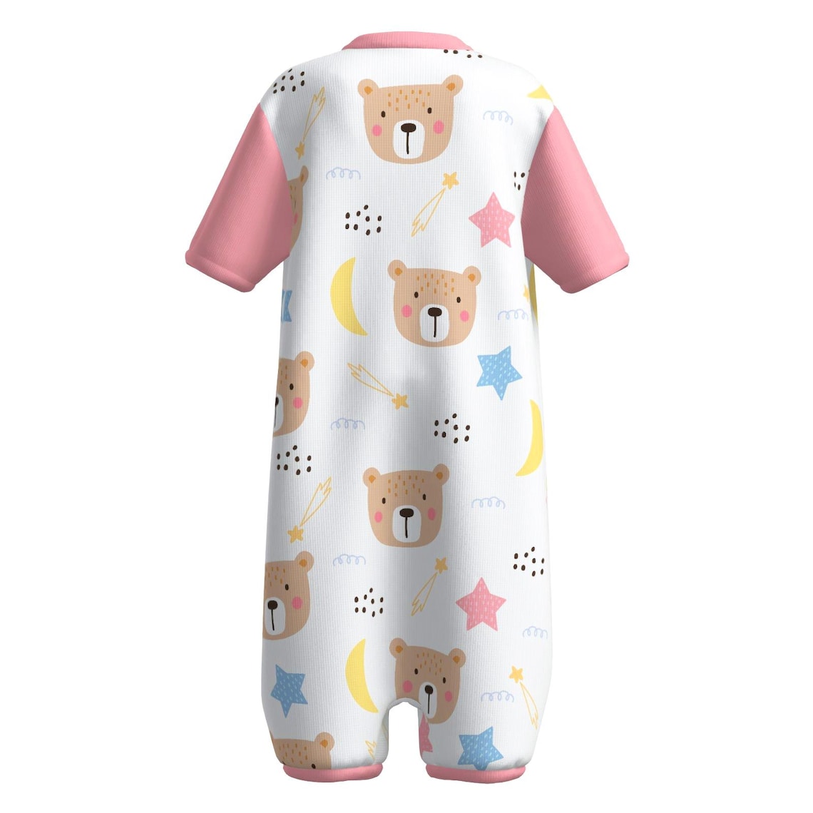 ABDL Adult Baby Snap-up Sleepytime Romper - Baby Bear (pink) - Etsy