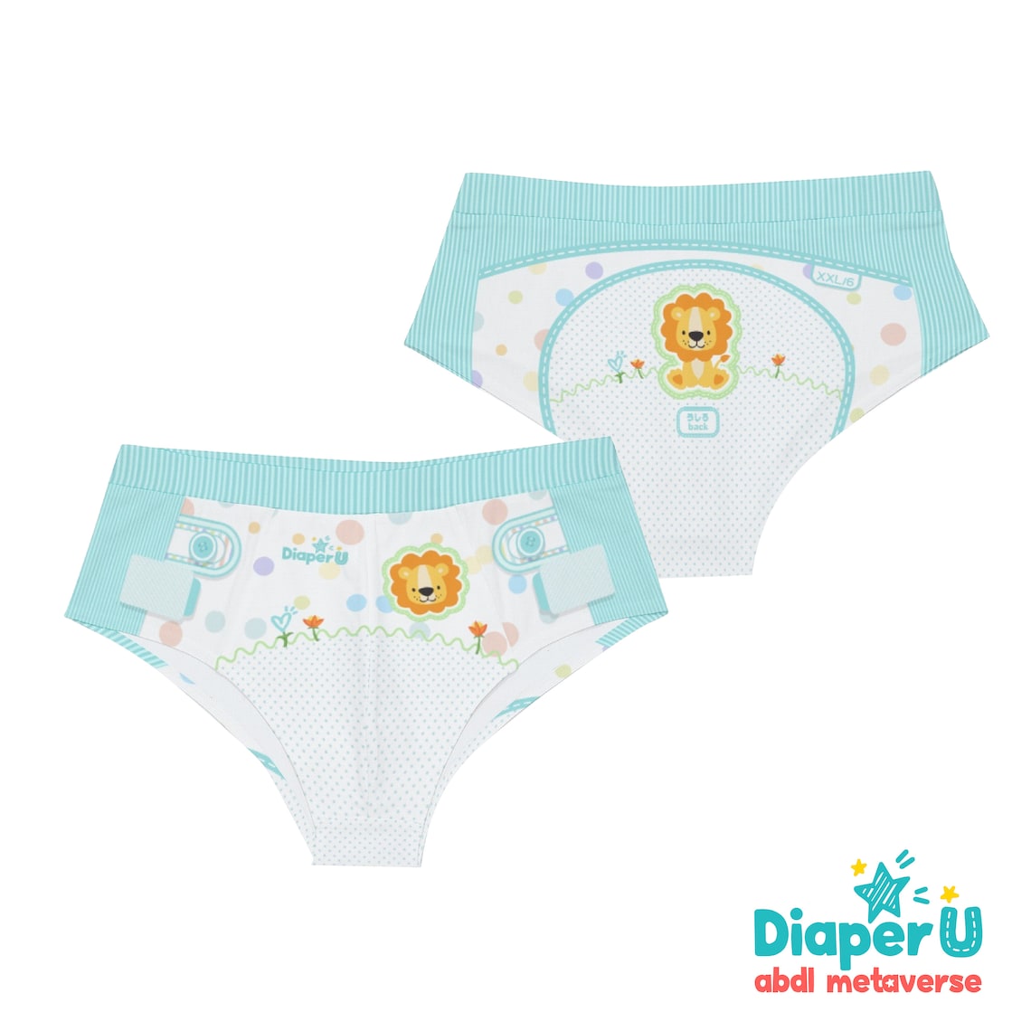 ABDL Adult Baby Diaper Style Briefs Little Lion - Etsy