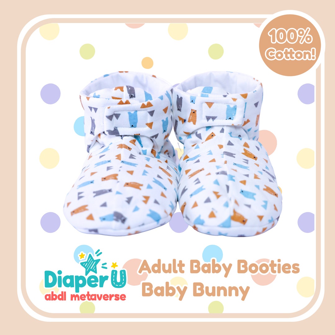 ABDL Adult Baby Booties - Teddy Bear - Etsy