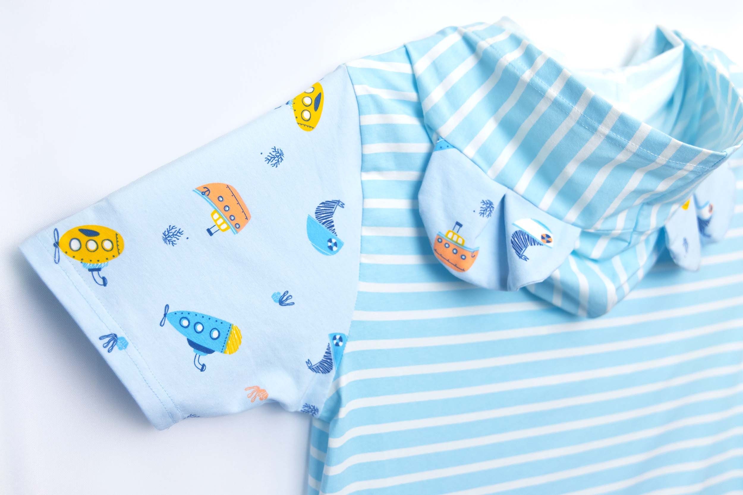 Adult Baby ABDL Onesie - Blue Stripe & Ships - Etsy UK