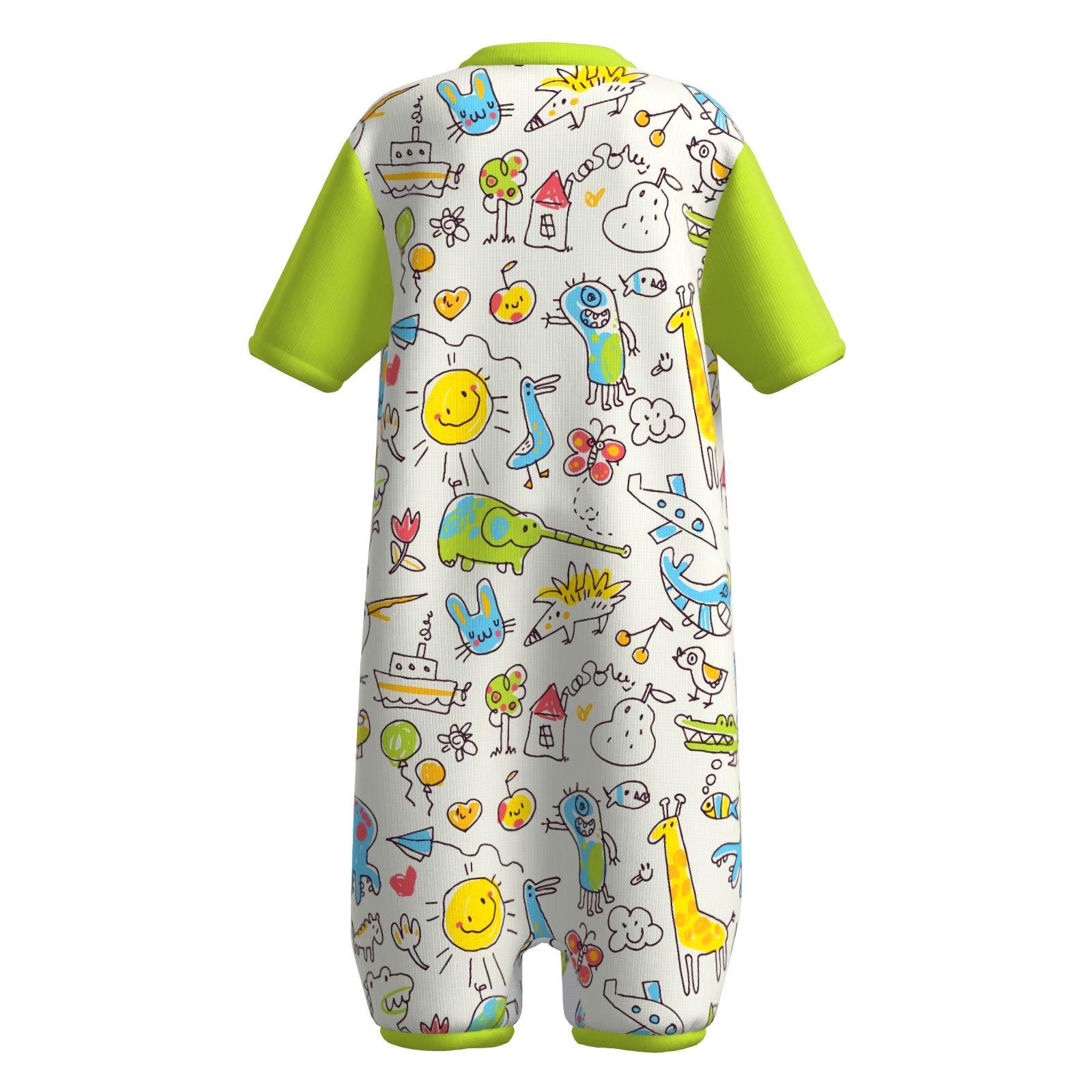 ABDL Adult Baby Snap-up Sleepytime Romper - Doodle Zoo - Etsy