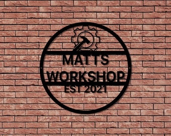 Metal Saw Woodshop Sign - Etsy