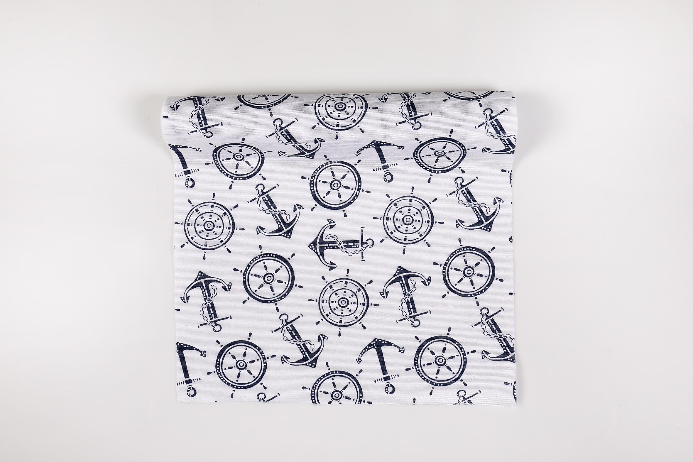 Anchor Wheel Table Runner England Home Decor Table Centerpiece Kitchen ...