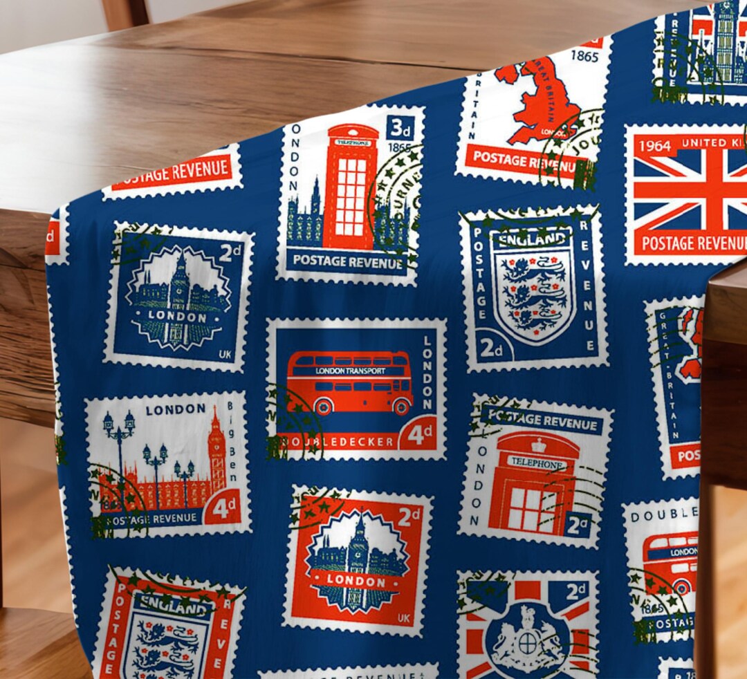 London Table Runner England Home Decor Table Centerpiece Kitchen Dining ...
