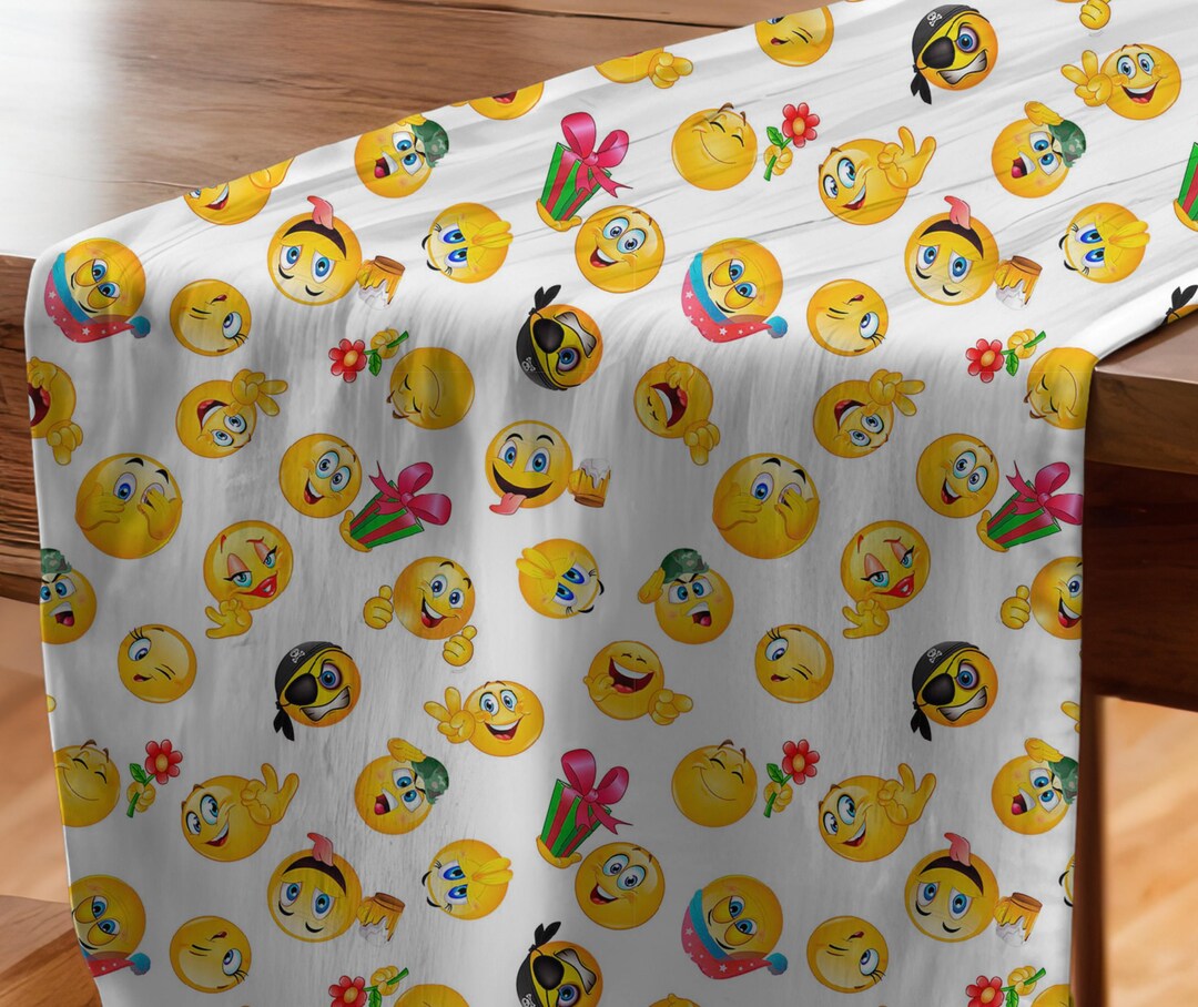 Table Runner Emoji Home Decor Table Centerpiece Kitchen Dining Decor ...