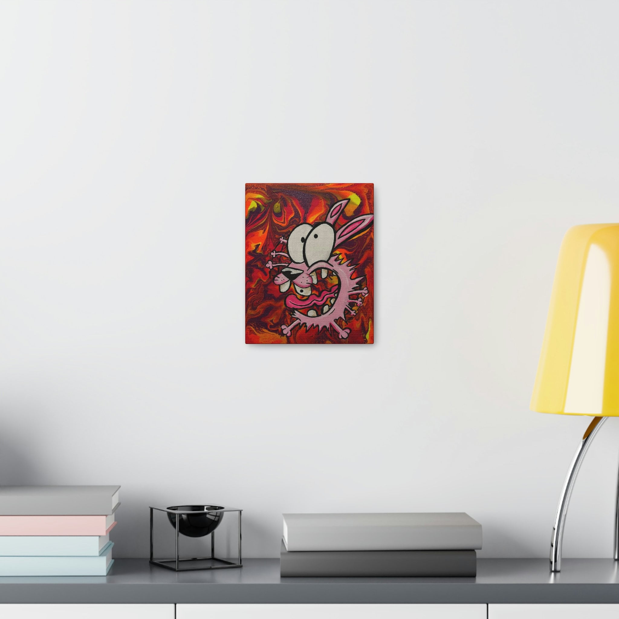 Canvas Courage the Cowardly Dog - Etsy