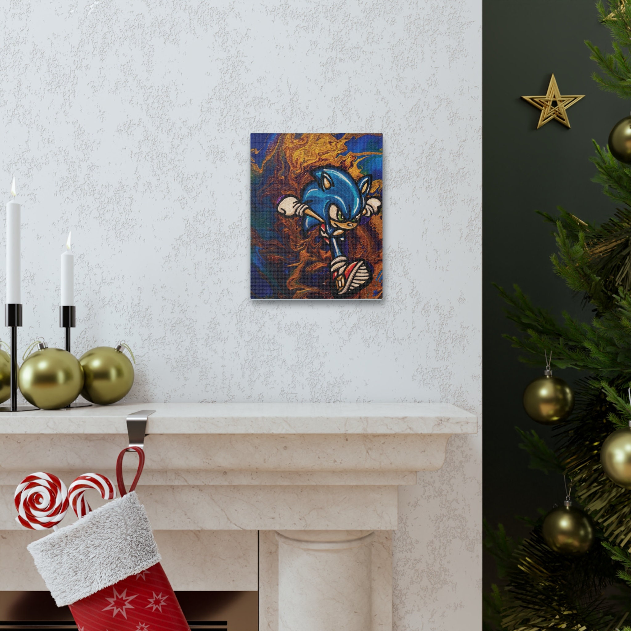 Canvas Sonic Painting - Etsy