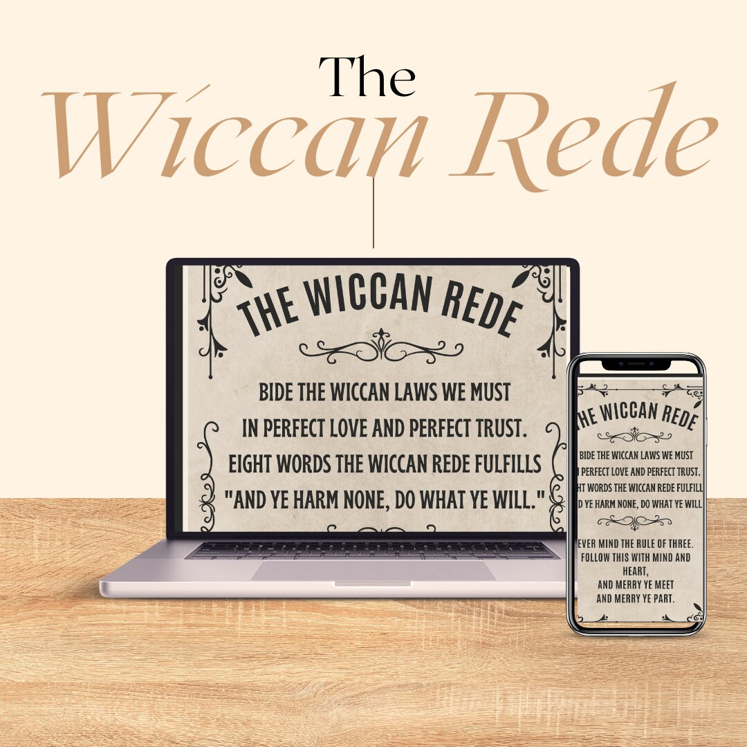 The Wiccan Rede - Short Version: (ONE SHEET 8.5x11 in PDF) - Etsy
