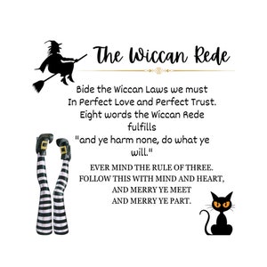 The Wiccan Rede Short Version: ONE SHEET 8.5x11 in PDF - Etsy
