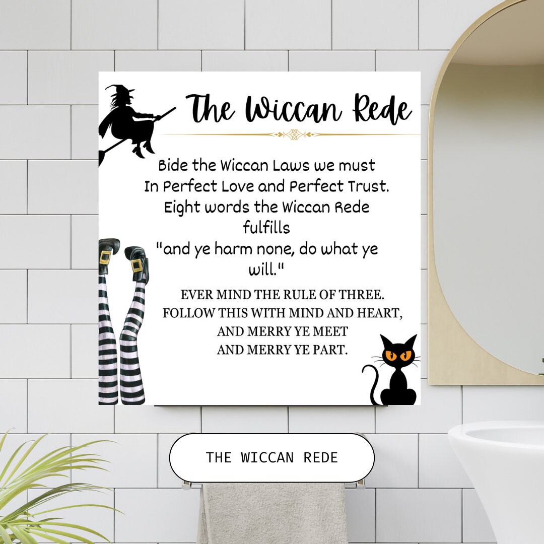 The Wiccan Rede Short Version: ONE SHEET 8.5x11 in PDF - Etsy